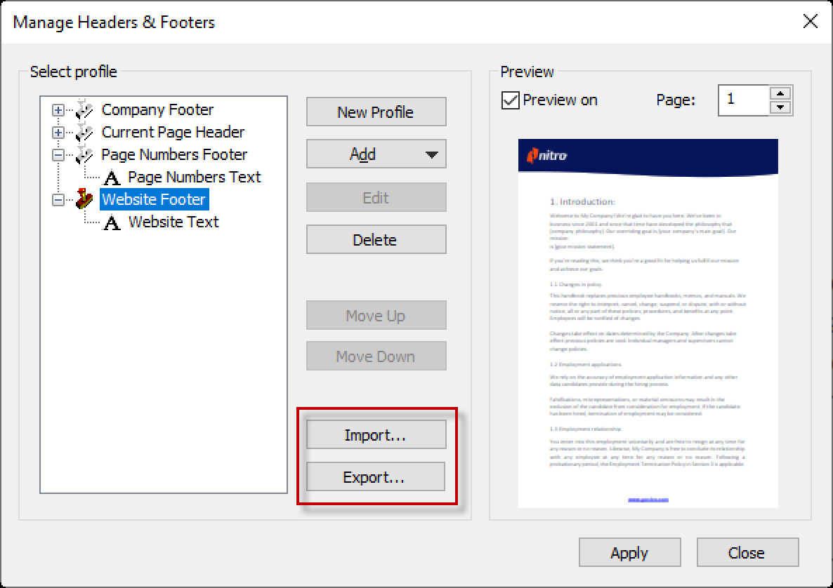 How to Add Headers & Footers to a PDF | Nitro
