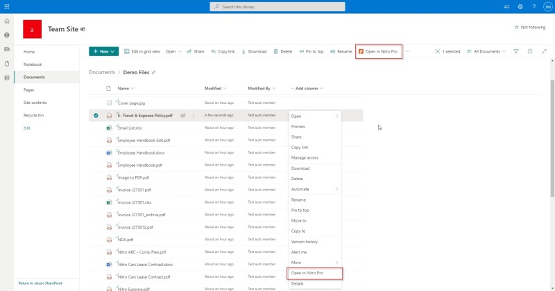 SharePoint Online Extension | Nitro