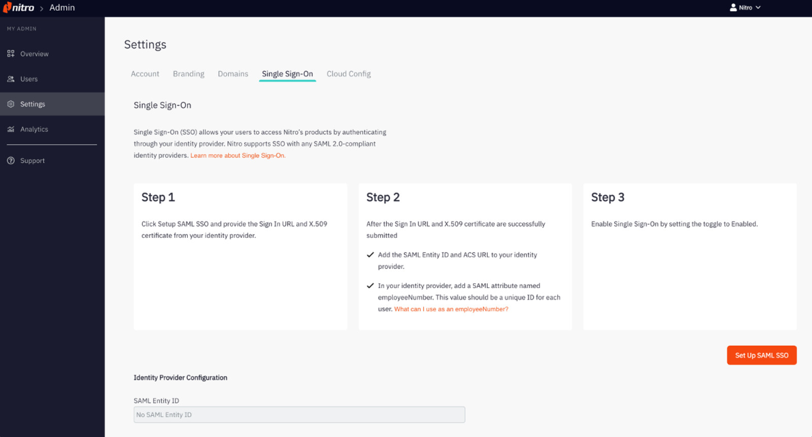 Single Sign-On Overview| Nitro Admin